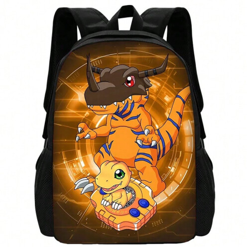 (BB-213HJJ74A3) Cartoon Digimon Child School Backpack With Shoulder Bag ...
