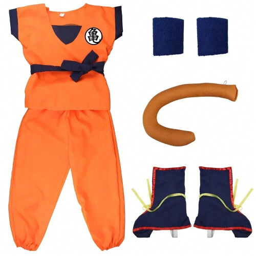 (6PCS-KRILLIN, Kids S(100cm-115cm)) Halloween Adult Kids Son Goku ...