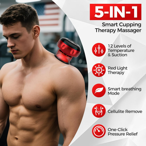 12 levels of negative pressure electric Massager Cupping Therapy Body ...