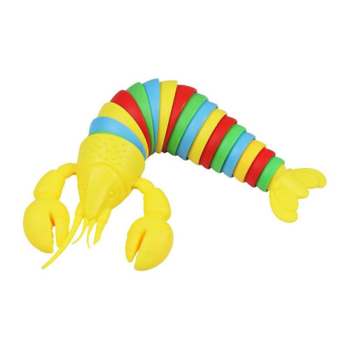 (yellow)Fidget Lobster 3D Printed Articulated Sensory Lobster Fidget ...