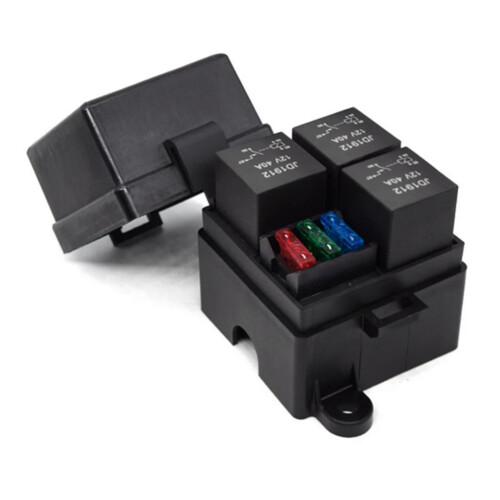 3 Way 4Pin Fuse Holder Relay Holder Circuit Standard ATO Blade on OnBuy
