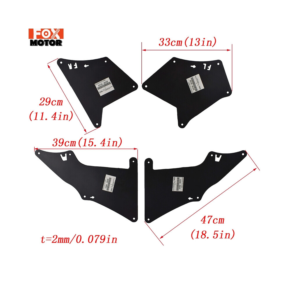 Protetor de para-lama para Toyota Land Cruiser Prado J120 J150 2003 on ...
