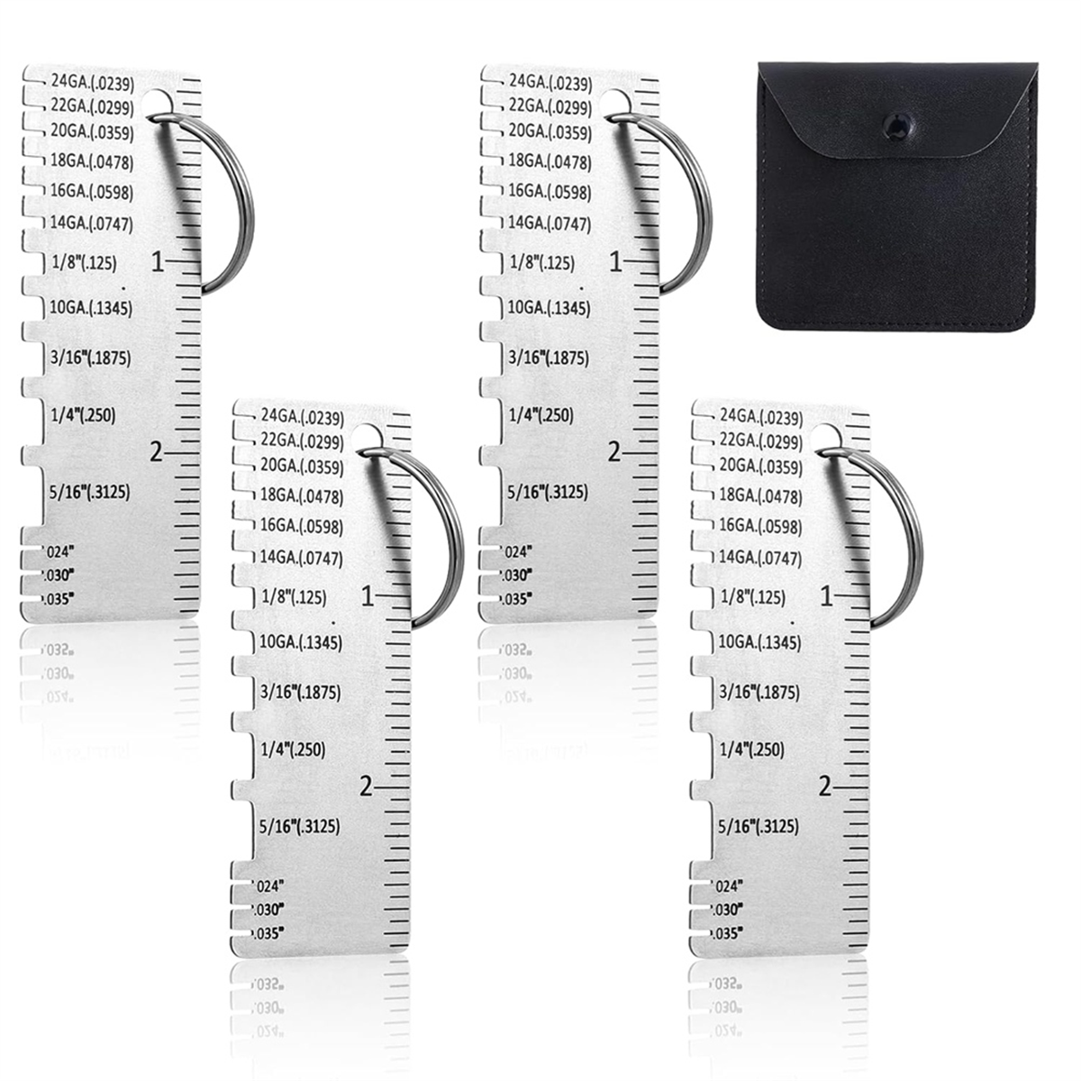 Medidor de espessura de chapas metálicas/fios para soldagem de telhas ...