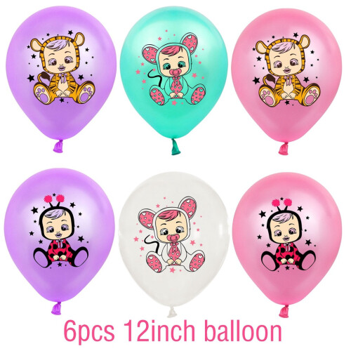 (6pcs Balloons)Cry Babies Magic Tears Motiv Geburtstag Party Banner ...