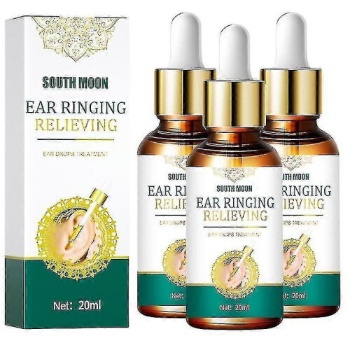 3pcs Ear Ringing Treatment Oil Deafness Earache Relieve Ear Swelling ...