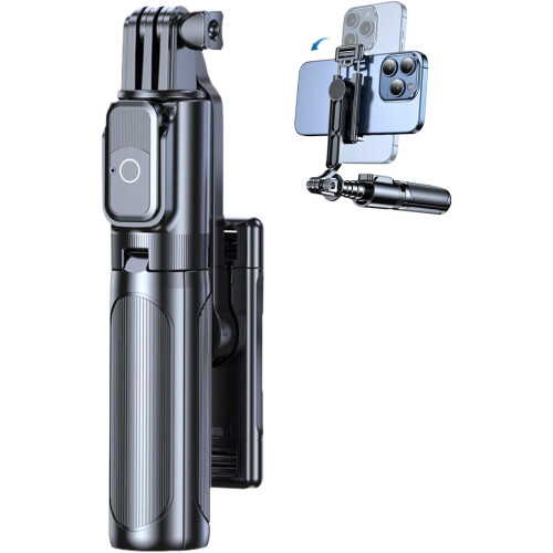 Portable Selfie Stick, Wireless Selfie Pod, Handheld Tripod Stabilizer ...