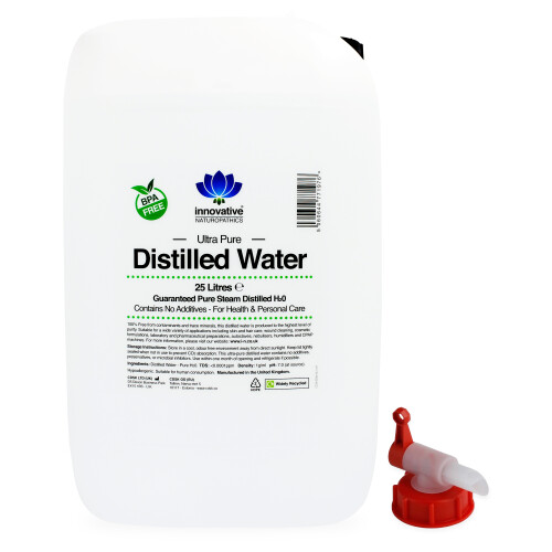 Distilled Water - Pure Steam Distilled - 25 Litres - Jerry Can Tap on OnBuy