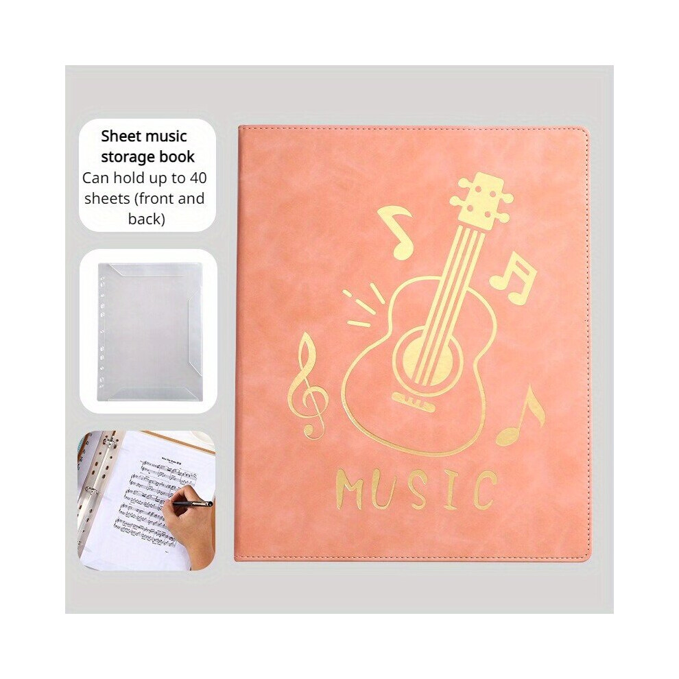 Porta-partituras A4 ABS com 20 folhas, Rosa on OnBuy