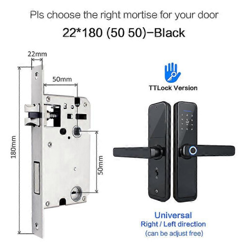 (3585 mortise, One size) Smart Fingerprint Door Lock Security ...