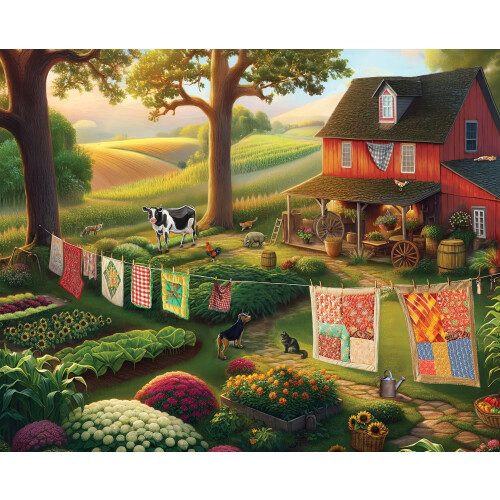 Springbok Country Farm Life 1000 Piece Puzzle pour adultes - Profitez d ...