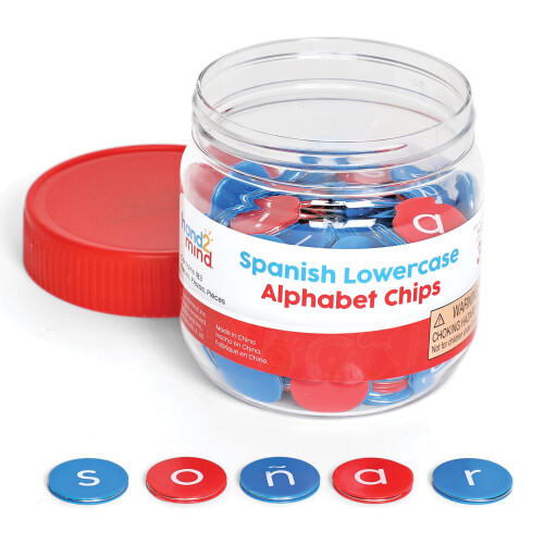 hand2mind Spanish Lowercase Alphabet Chips Learning Letters for ...