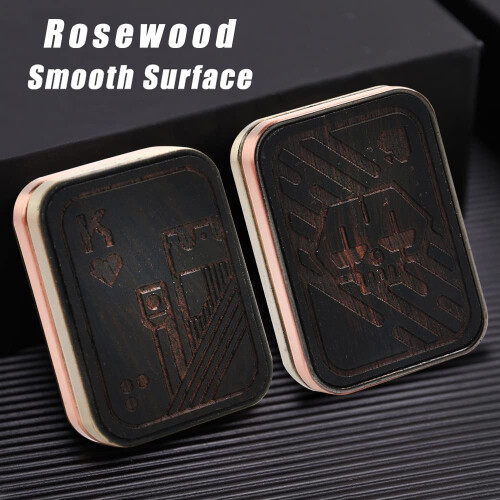 Magnetic Metal Fidget Toys - Metal Poker Push Card Fidget Slider Stress ...