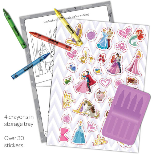 Disney Princess 48-Page Coloring & Activity Book with 4 Crayons 44048 ...