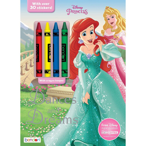 Disney Princess 48-Page Coloring & Activity Book with 4 Crayons 44048 ...