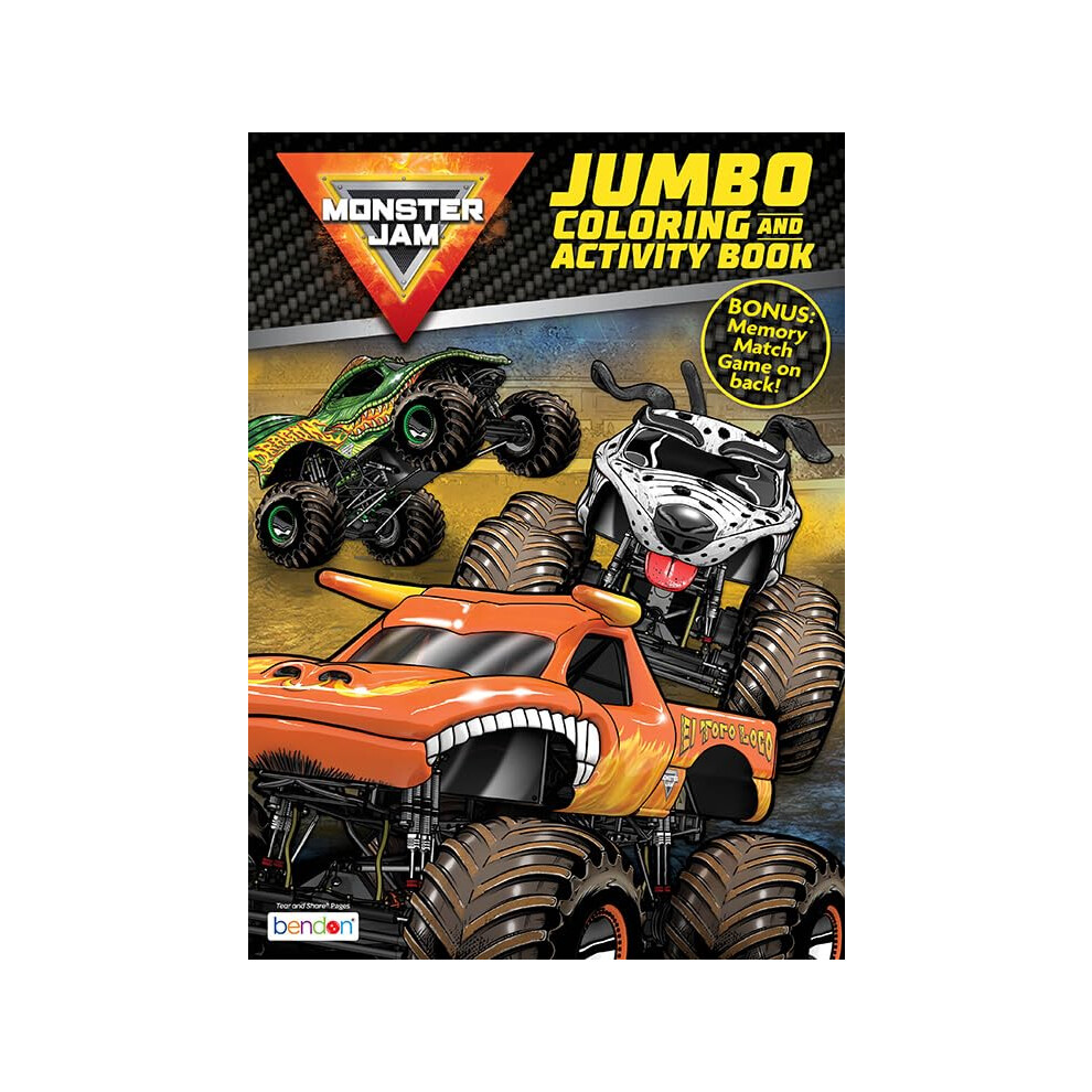 Bendon Monster Jam Coloring Book | Monster Jam Activity Book | Monster ...