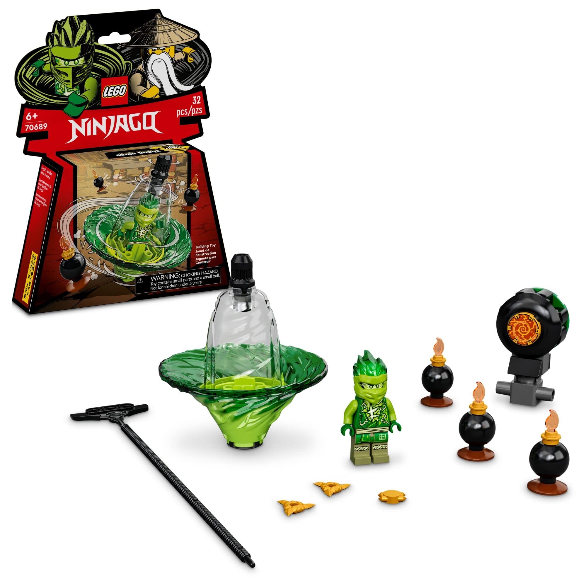Lego Ninjago Lloyds Spinjitzu Ninja Training 70689 Spinning Toy ...