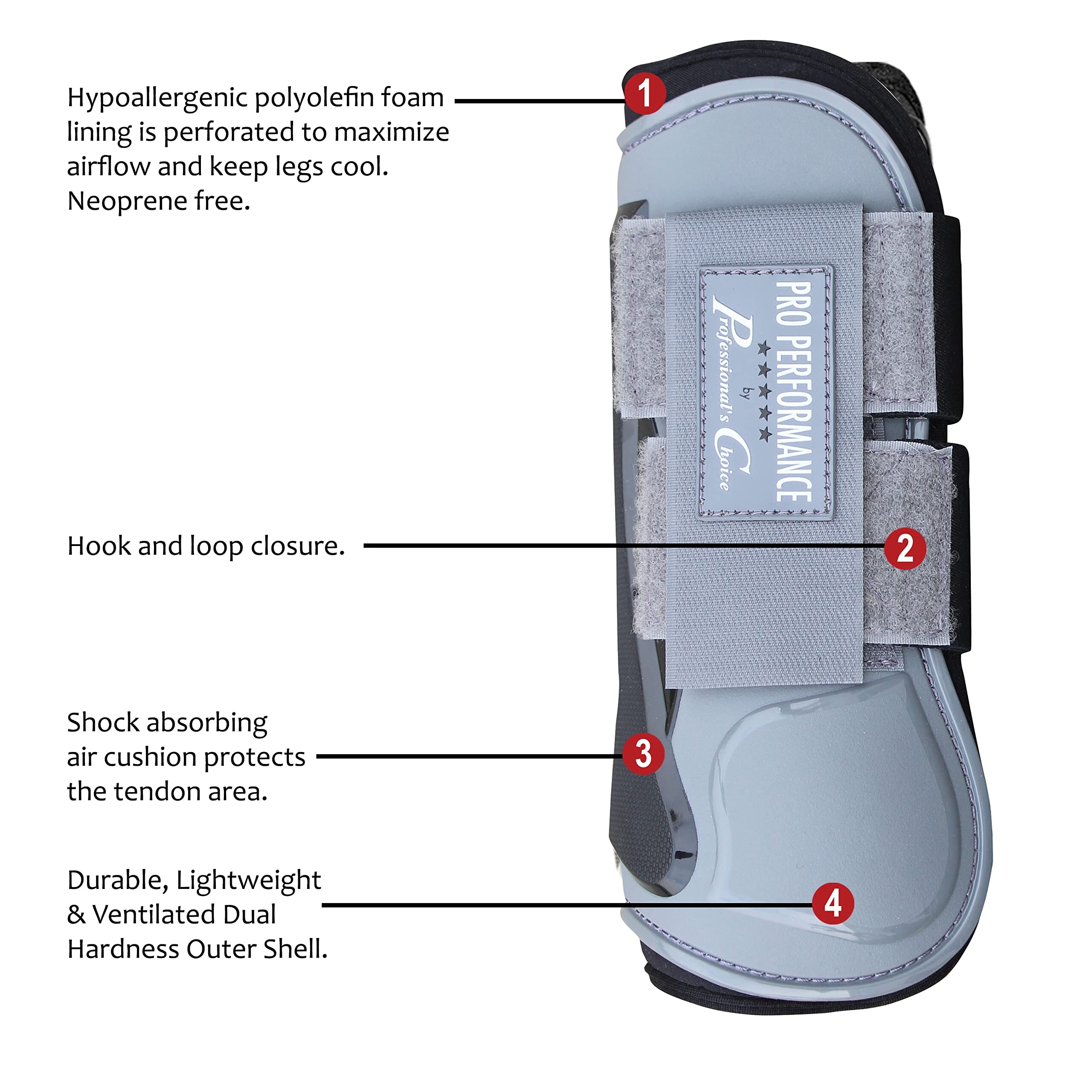 Professional's Choice Pro Performance Show Jump Boots | Paire de devant ...