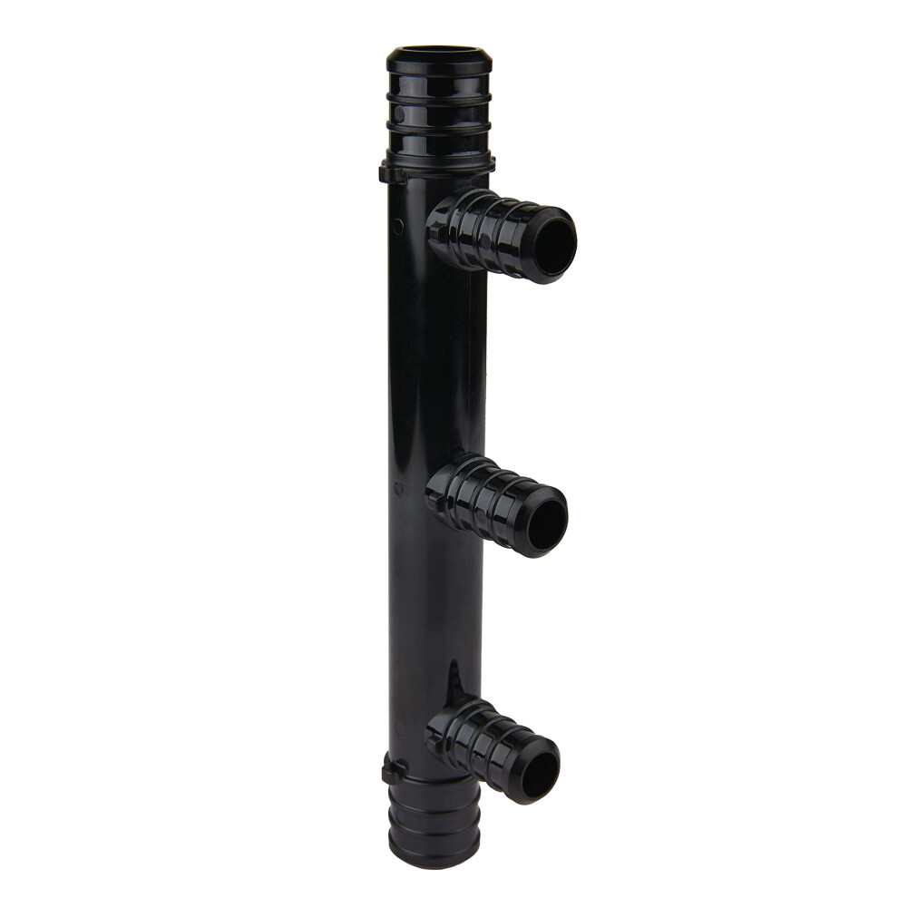 (Pacote de 2) EFIELD Open Poly PPSU Barb Crimp Pex Manifold: porta 3/4 tronco 1/2"""" (3 portas ...