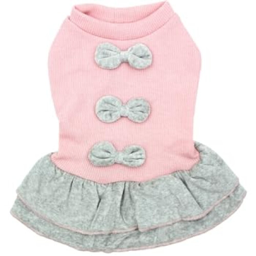 Parisian Pet Dog Sweater Dress - Winter Girl Dog Clothes - Stylish Pink ...