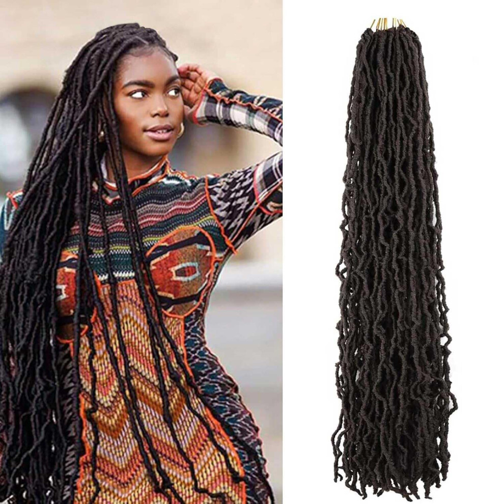 7 Packs 36 Inch Soft Locs Crochet Hair Pre Looped Curly Wavy Hair Whole ...