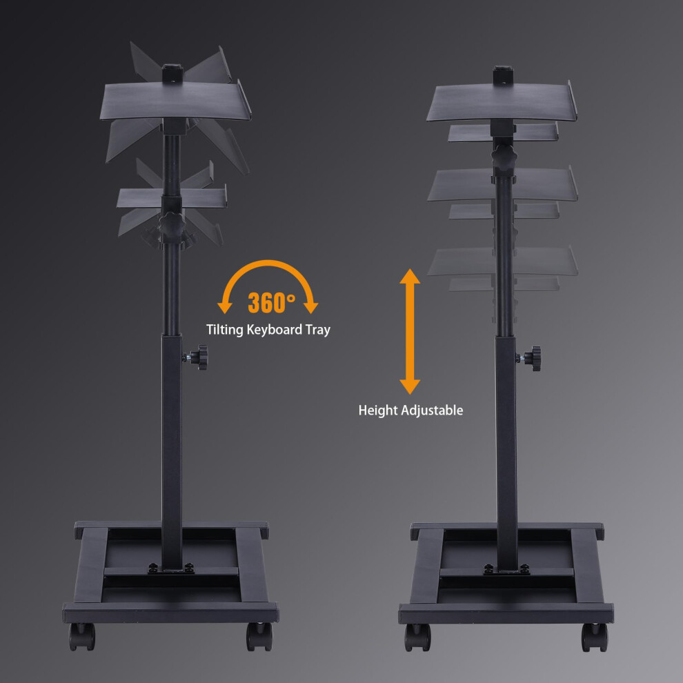 GTPLAYER Adjustable Racing Simulator Cockpit Standing Keyboard and ...