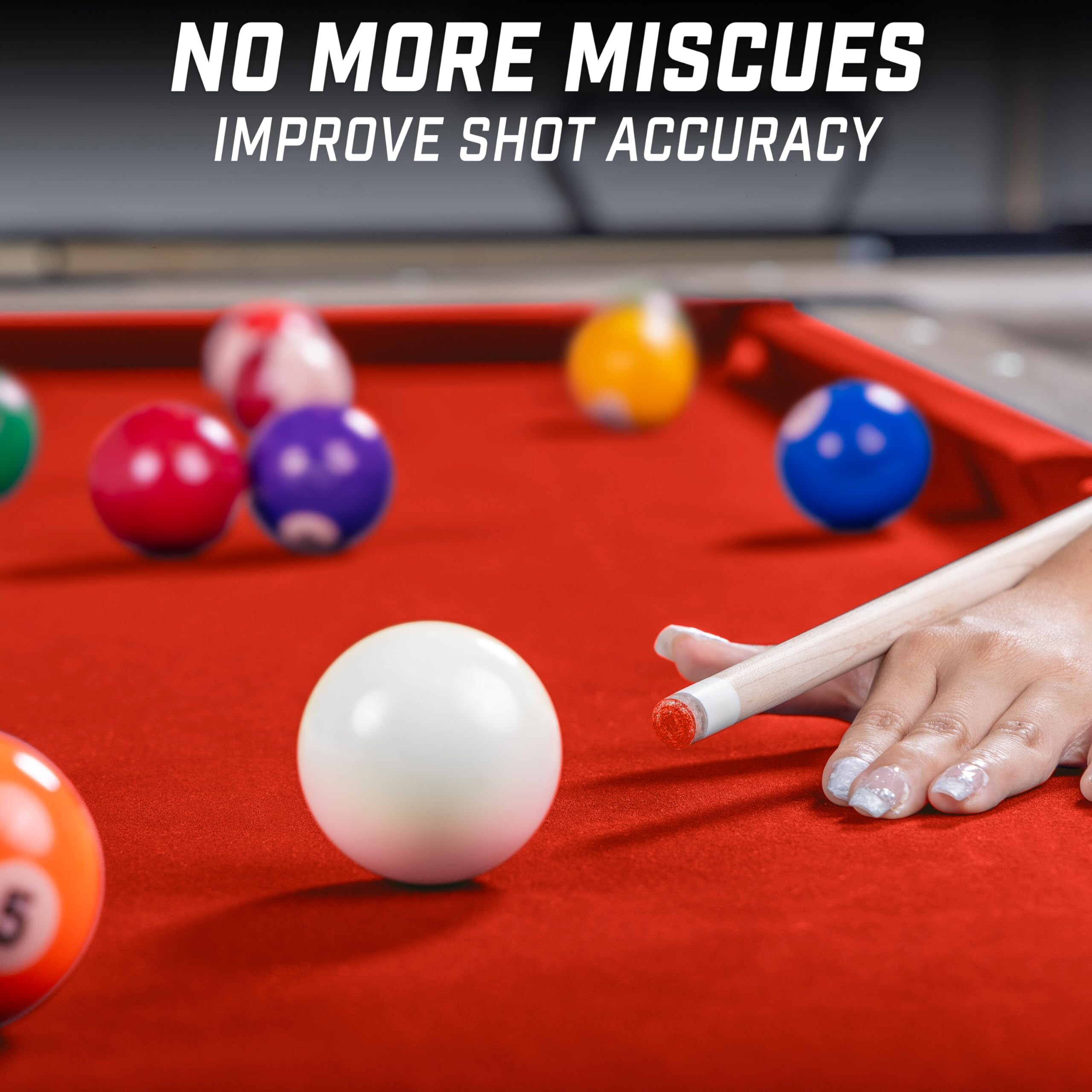 Gosports Premium Pool Cue Calk Cube 12 Pack - Red Billiards Pool Stick ...