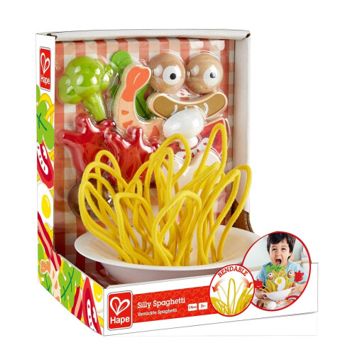 Hape Silly Spaghetti | Spaghetti de madera de 13 piezas Fidget Toy ...