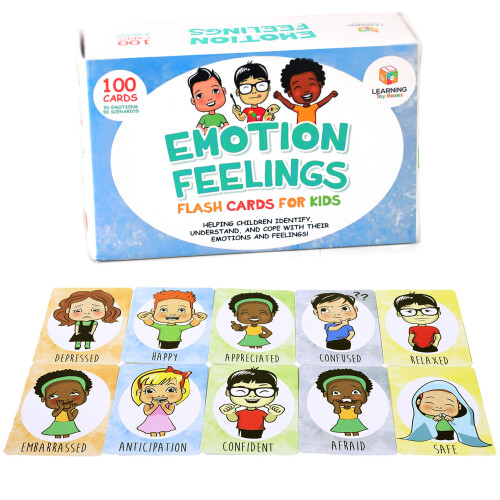 Emotion Cards for Kids (100 Cards) Feelings Emotions Cards for Autism ...
