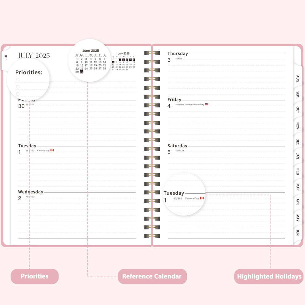 Planificateur 2025-2026 pour les femmes et les hommes Calendrier ...
