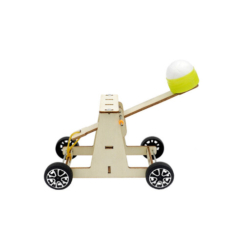 Modelo de experimento científico de catapulta ensamblado a mano ...