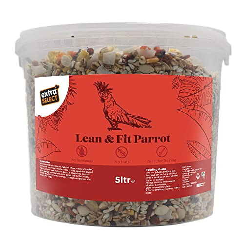 Extra Select Lean & Fit Parrot Food Bucket - Low-Fat, Nut-Free ...