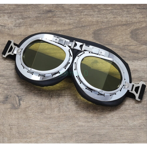 (C18) Vintage Retro Pilot Flying Goggles Car Racing Scooter Cruiser ...