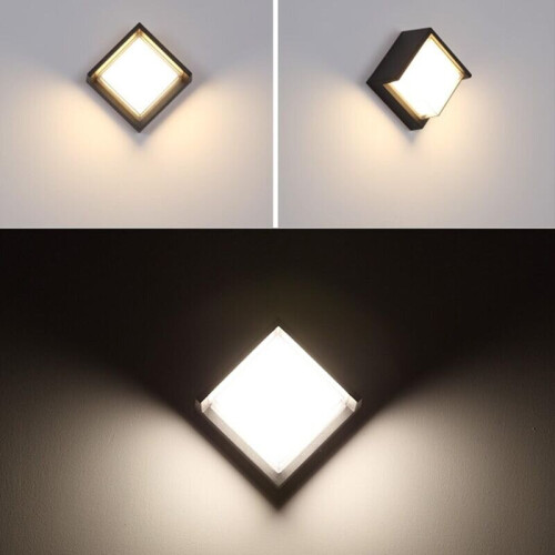 Luminária de parede externa LED 12W moderna à prova d'água IP65 ...