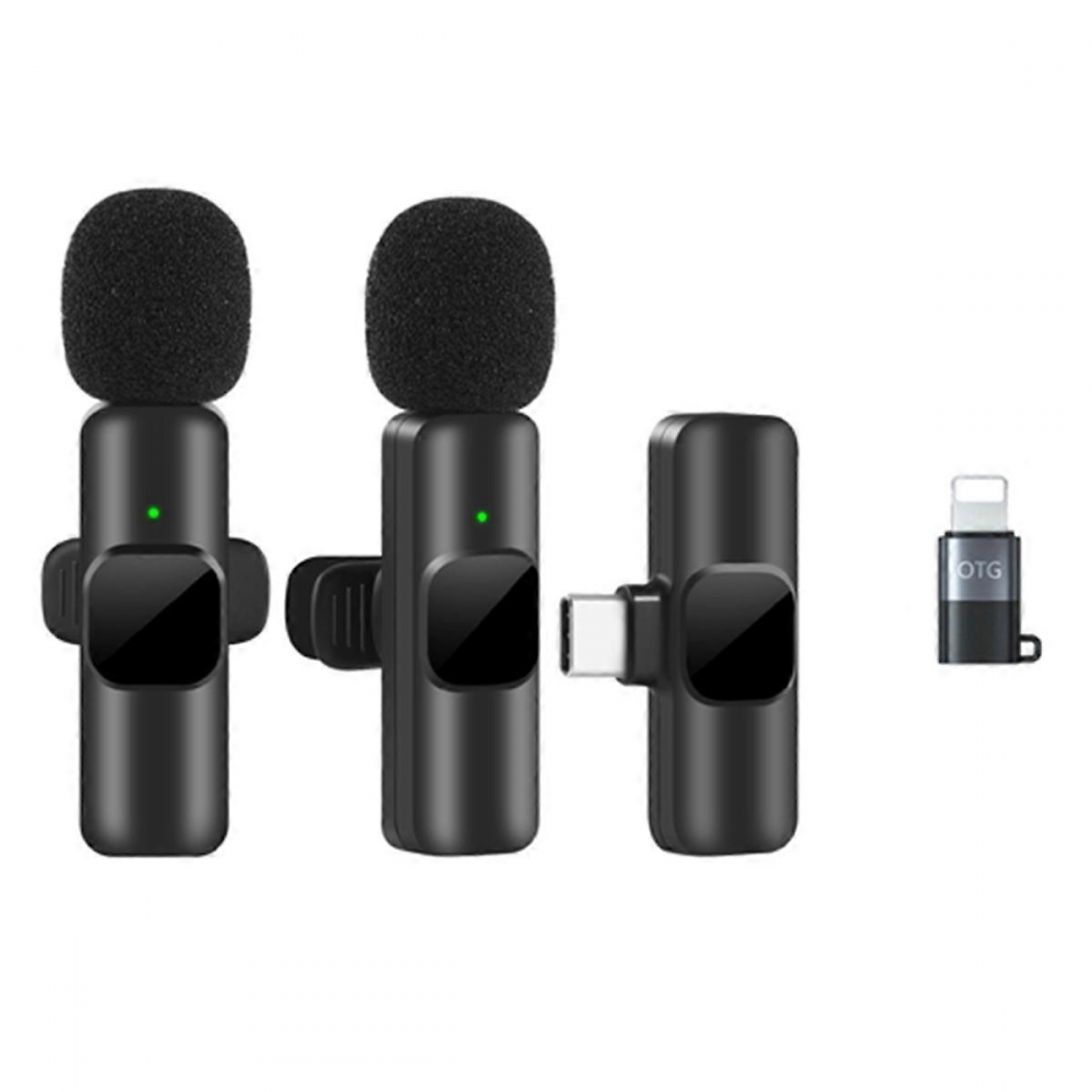Microphone cravate sans fil, mini micro portable pour enregistrement ...