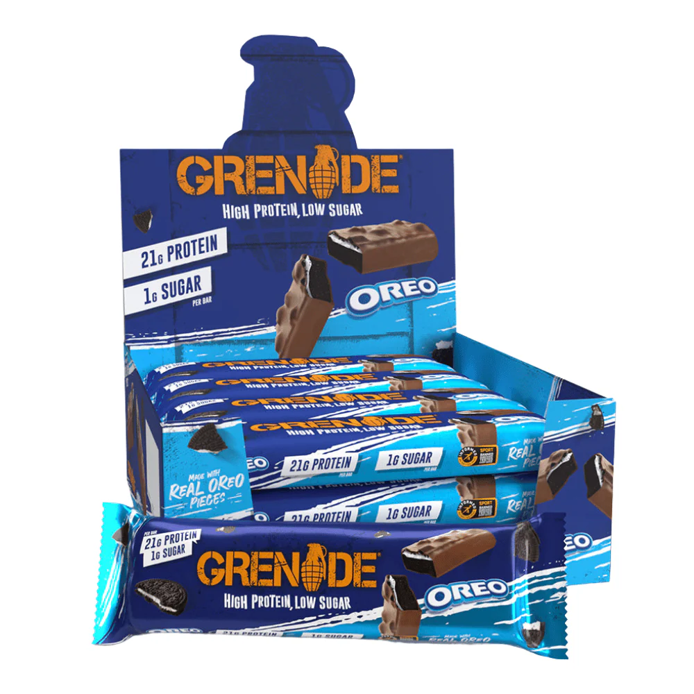 Grenade Protein Bar Oreo 12 Pack (60g) Box Damaged READ DESCRIPTION ...