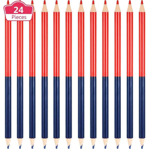 Check Pencil Red and Blue Erasable Pencil Pre-Sharpened Tip for Check ...