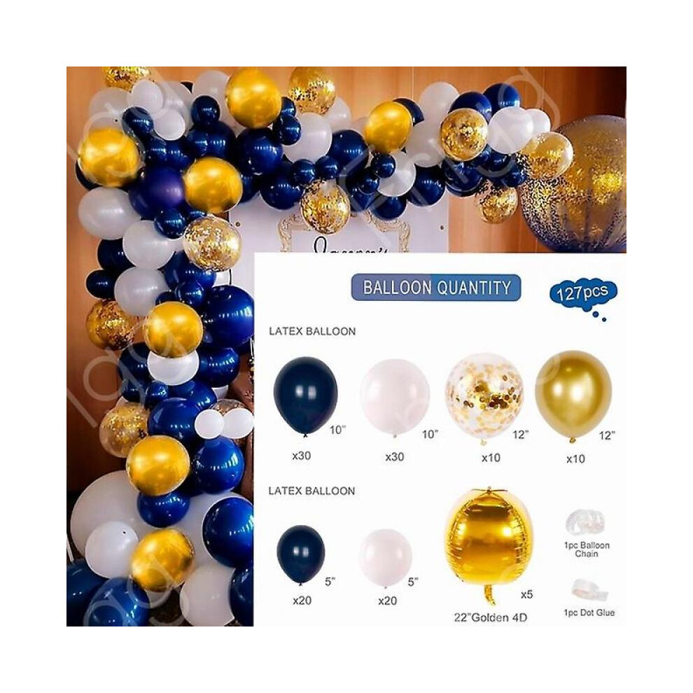 Black Gold Balloon Garland Arch Kit Confetti Latex Balloon 30th 40th ...