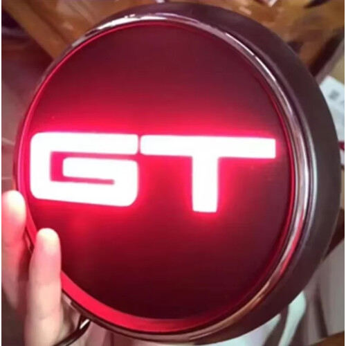 (Red) 1pc New Car Styling 3 Colour LED Light Red Blue Black Mustang GT ...