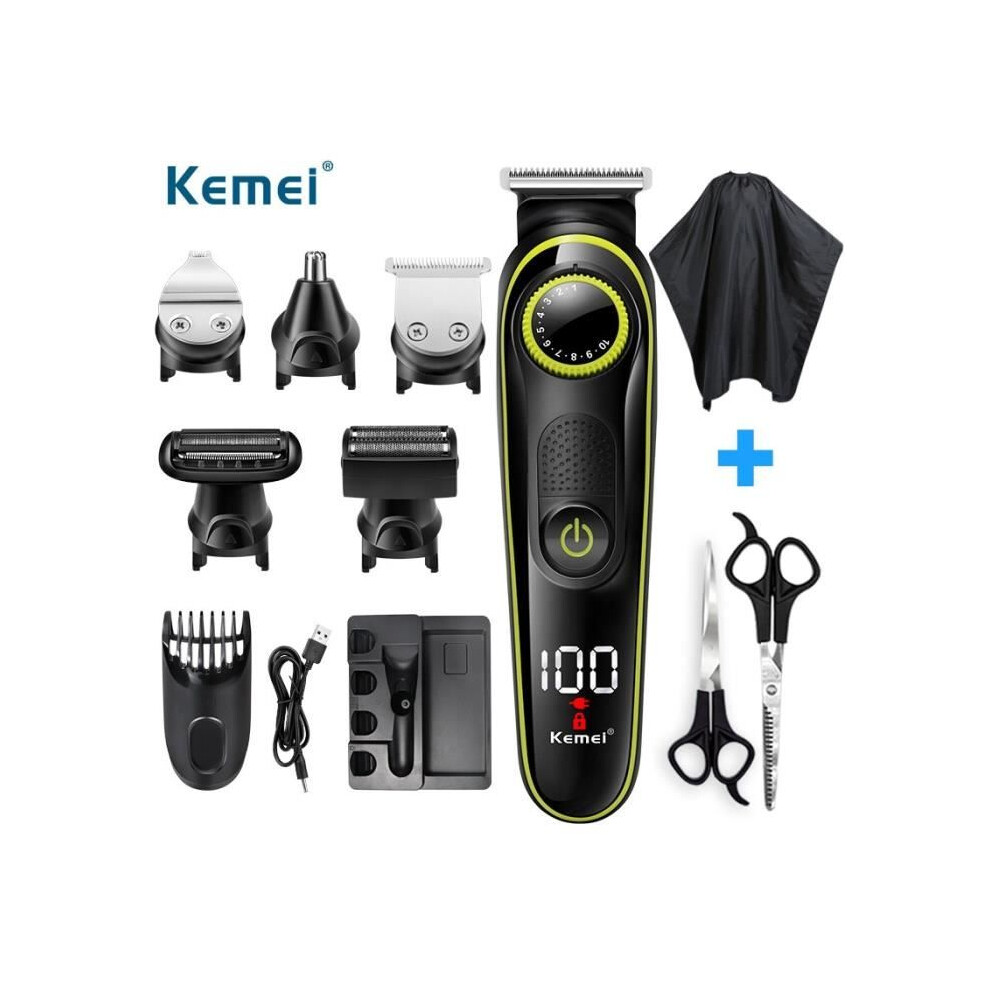 Kit de rasage et de toilettage pour hommes 11 en 1 Kemei 696s, tondeuse ...