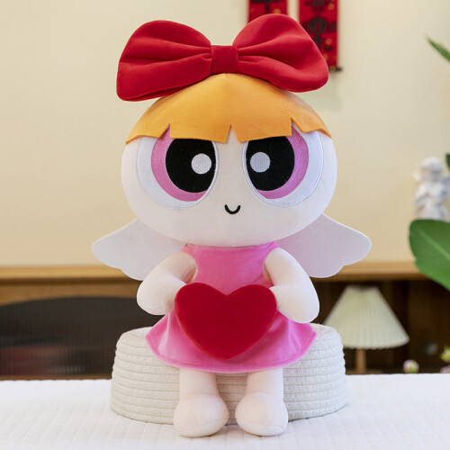 (Flower,30cm )Powerpuff Girls Blossom Bubbles söpö pehmolelulelu ...