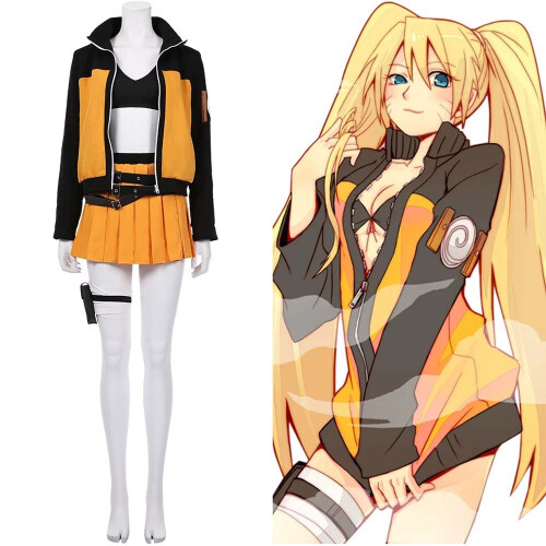 (Large) Female Naruto Cosplay Costume - Kunoichi Ninja Dress for Anime ...