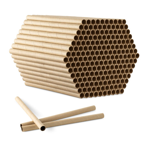 Navaris Cardboard Bee Nesting Tubes (Pack of 200) - 15cm Long x 8mm ...