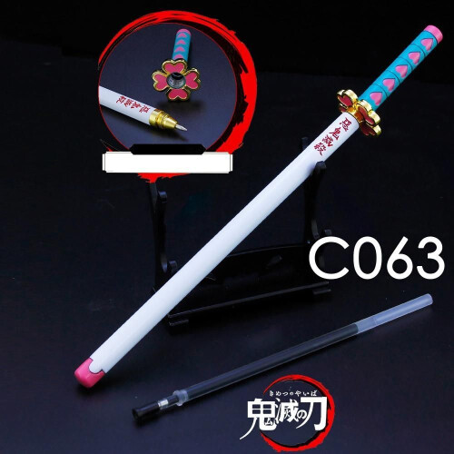 (as the picture, C063) Anime Demon Slayer Sword Gel Pen 0.5mm Black Ink ...