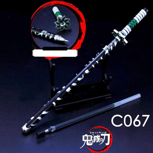 (as the picture, C067) Anime Demon Slayer Sword Gel Pen 0.5mm Black Ink ...