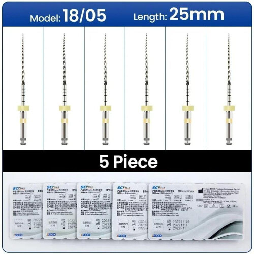 (as the picture, 25mm 18 05 5 boxs) COXO SOCO PLUS Heat-Activated NiTi ...