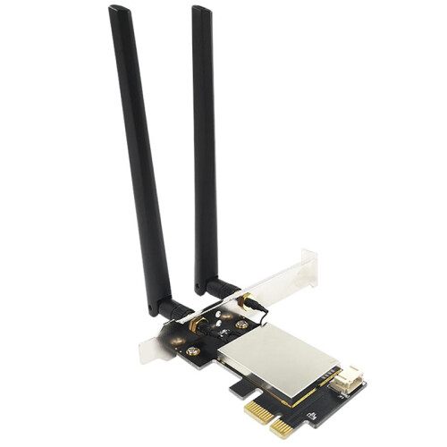 Adaptador de tarjeta WiFi PCIE Bluetooth para PC de escritorio Antena ...
