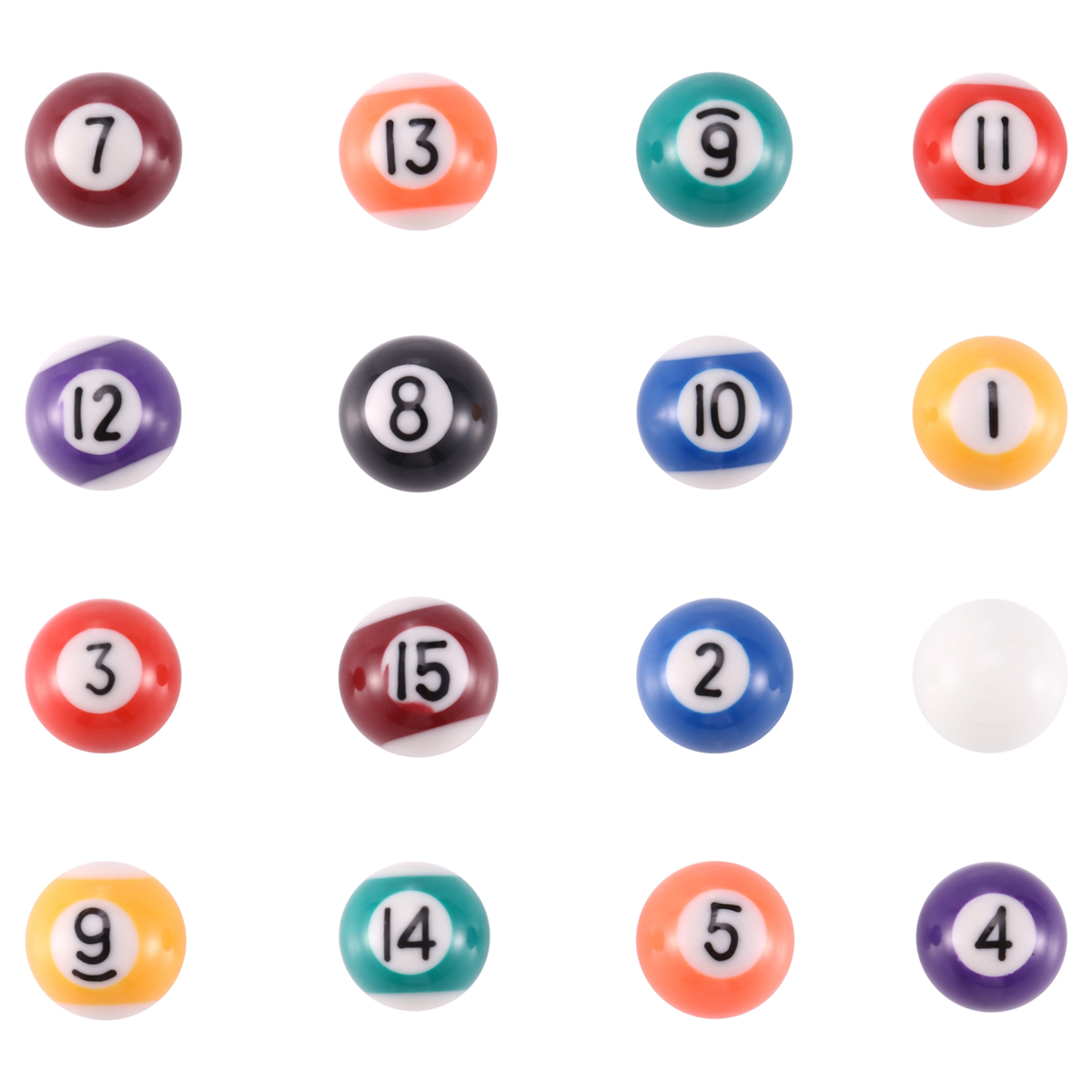 Ensemble de 16 mini-billes de billard professionnelles pour enfants de ...