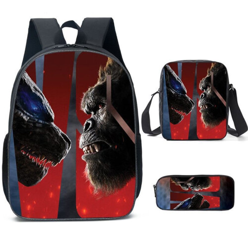 (Style L) Cartoon Anime Godzilla Shoulder Bag Pencil Case Kids School ...