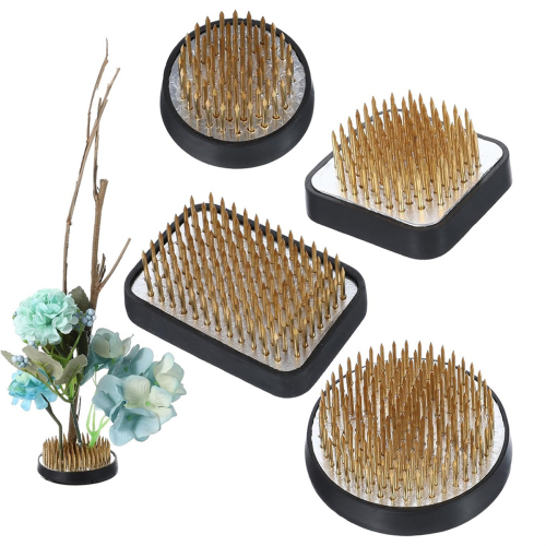 Kit De 4 Piezas De Ikebana Kenzan Japonés Para Arreglos Florales On Onbuy