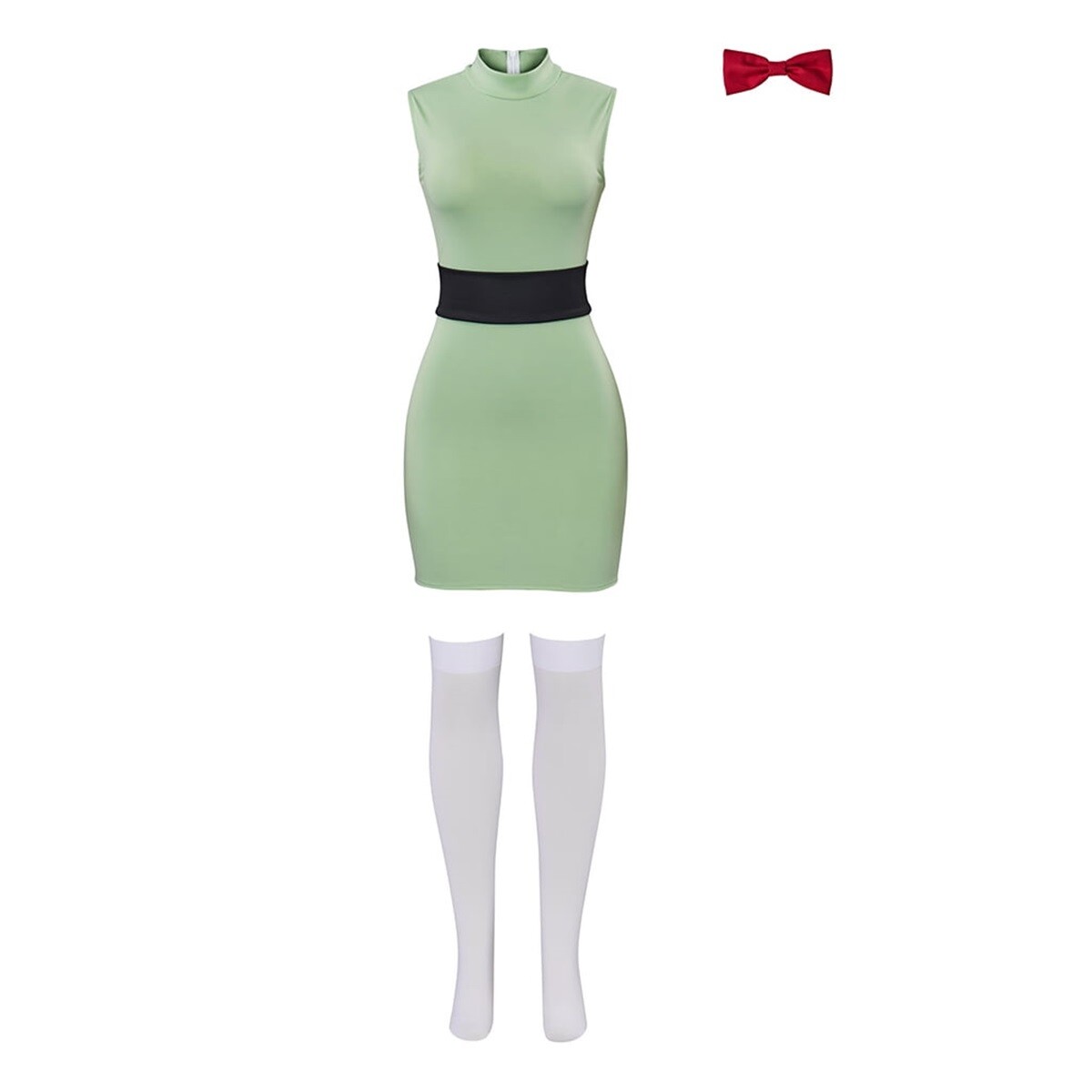 (Green, S) Women Powerpuff Girls Dress Set Blossom Buttercup Bubbles ...